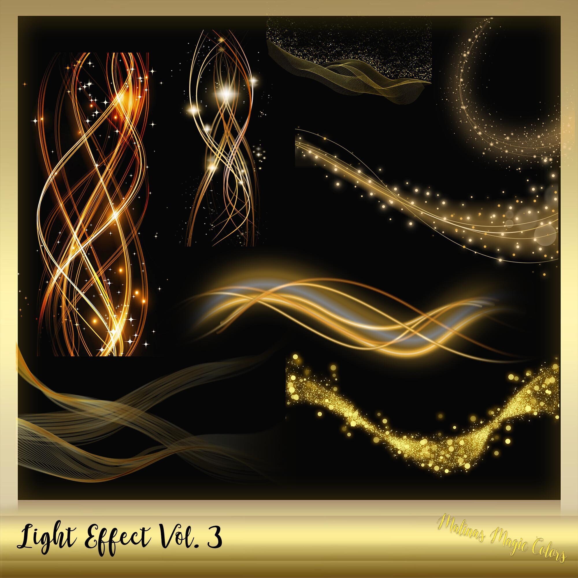 10 Light Effect Overlays Vol.3 - Wedding Overlays - New Year Photoshop ...