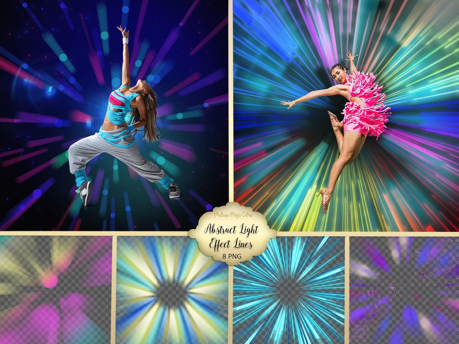 Abstract Light Effect Lines - Light Line Overlay - Linear Light Effect ...