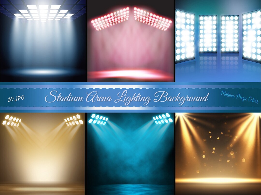 Stadium Arena Lighting Background - Photography Background - Instant ...