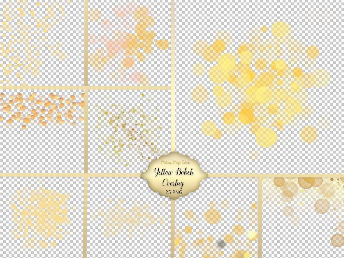 Gold Bokeh Overlay Bokeh Light Yellow Bokeh Overlay Glowing Bokeh Overlay Transparent Bokeh ...