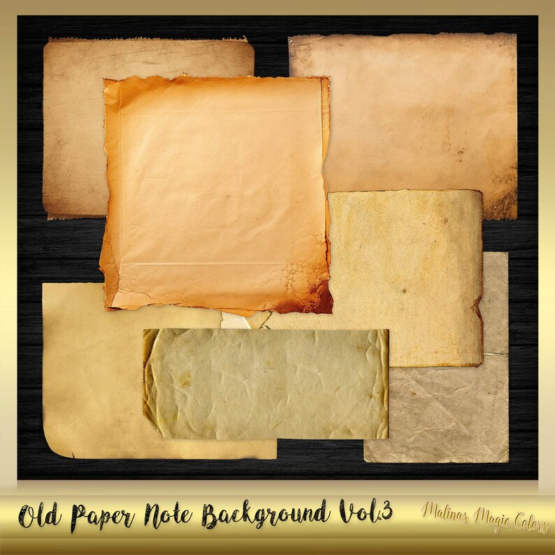 7 Old Paper Note Background Vol. 3 Old Paper Clip Art Old Paper Texture ...