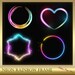 20 Neon Rainbow Frames Neon Rainbow Frame Light Frame Neon Effects ...