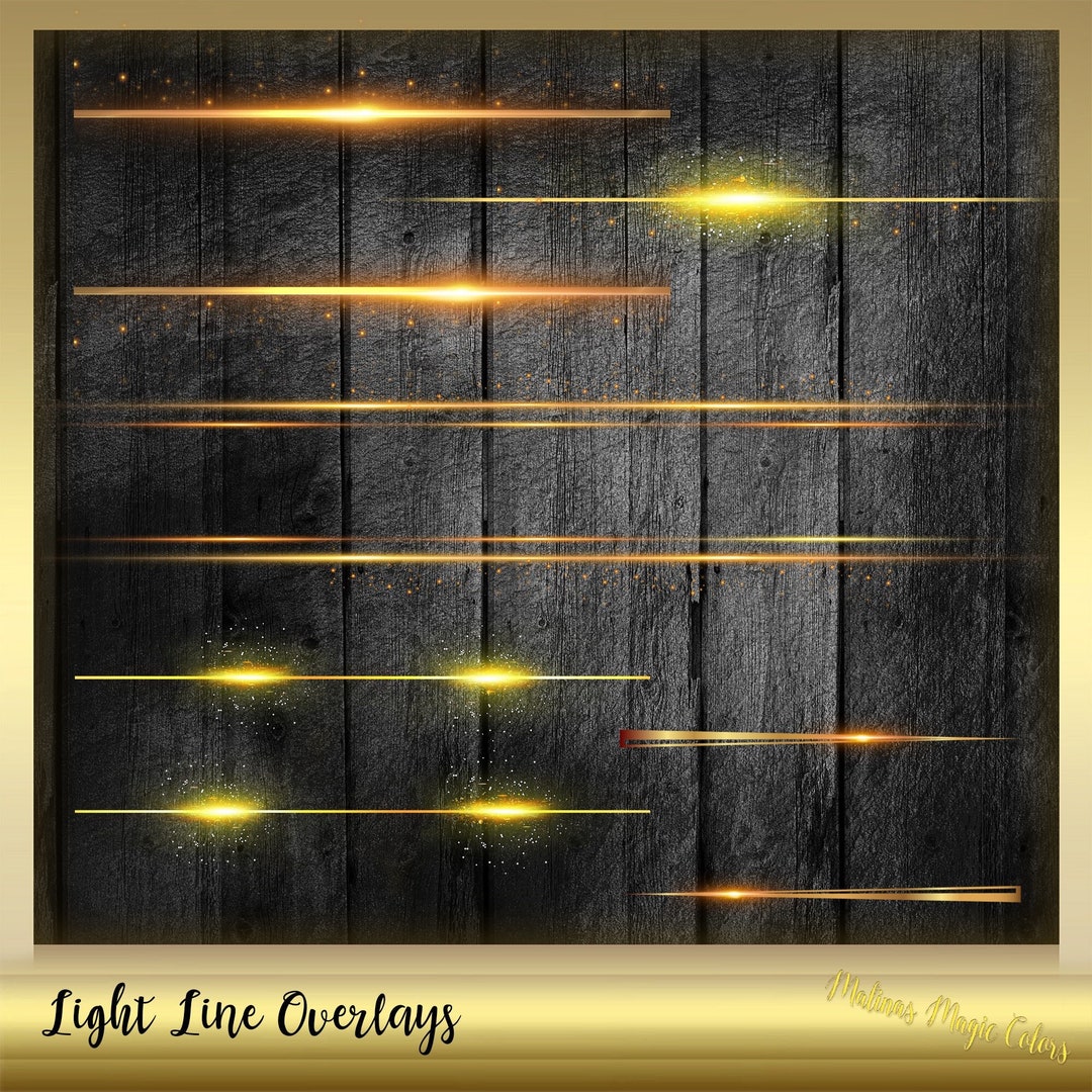 5 Light Line Overlays - Light Line Effect - Spot Light Effect - Instant ...