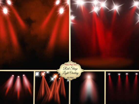 Dark Red Stage Lighting