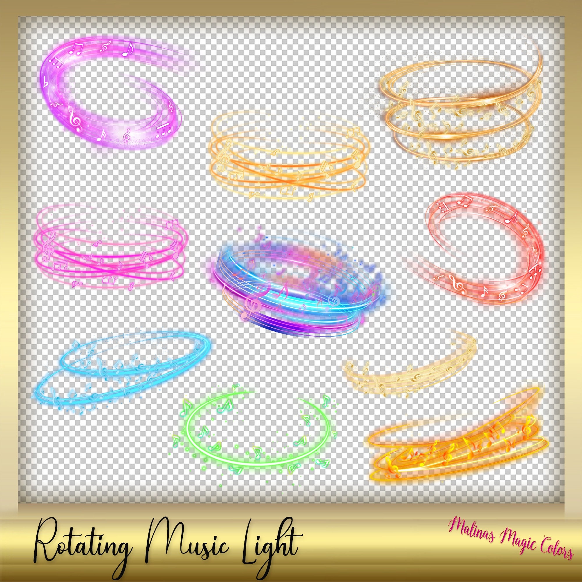 Dynamic Music and Light Effect - Rotating Music Light - Rotating Music ...