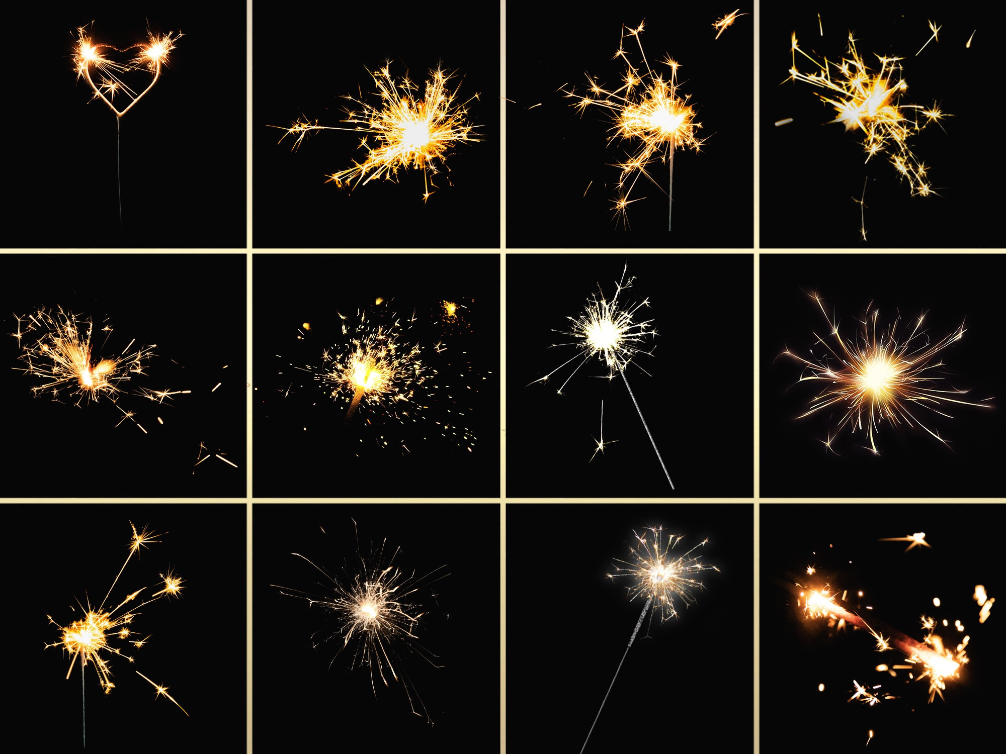 20 Sparkler Lights Photo Overlays - Sparkler Photoshop Overlay ...