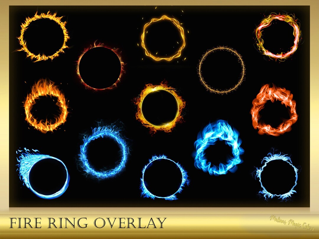 Fire Ring Overlay - Light Ring - Light Circle - Magic Circle Aura ...