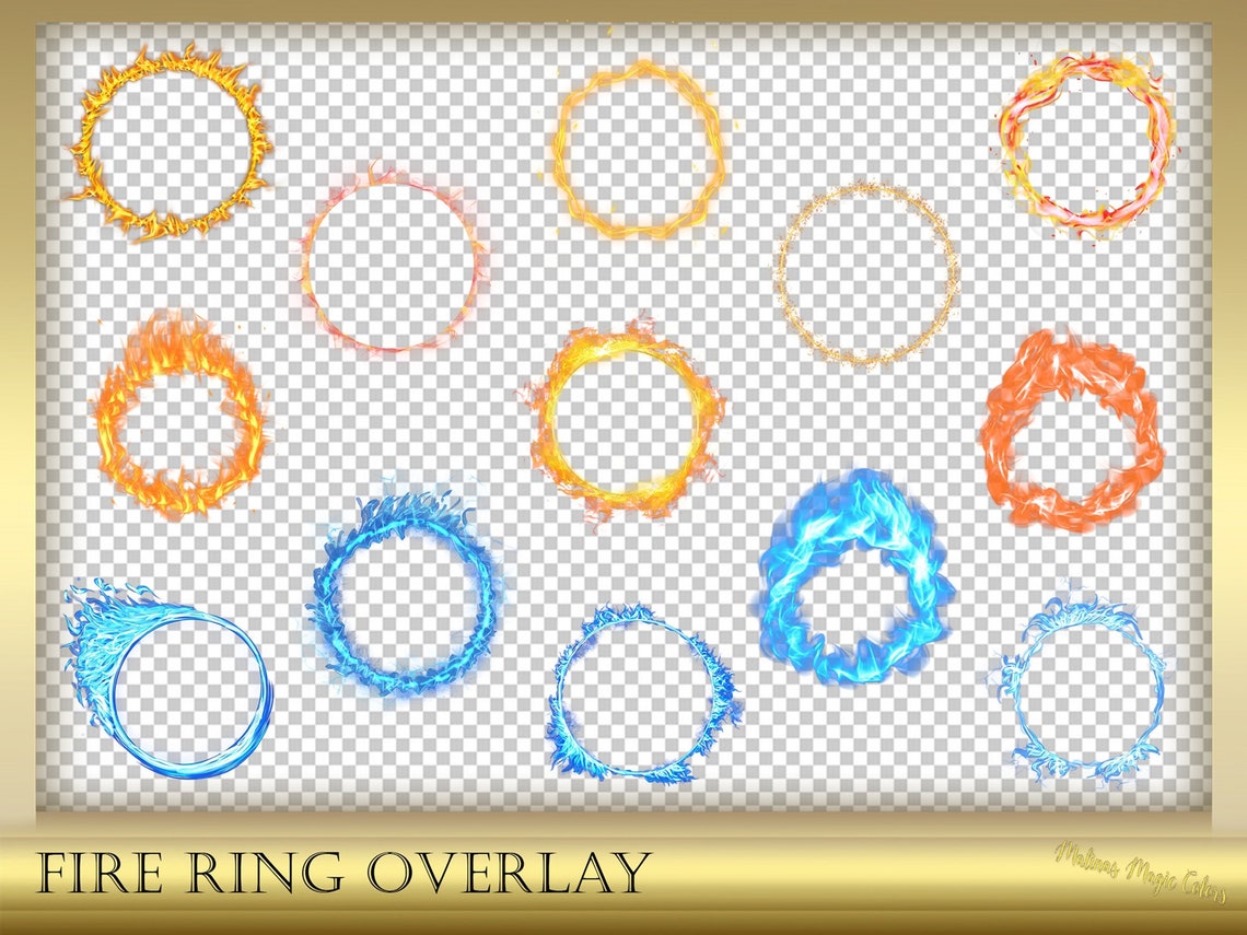 Fire Ring Overlay - Light Ring - Light Circle - Magic Circle Aura ...
