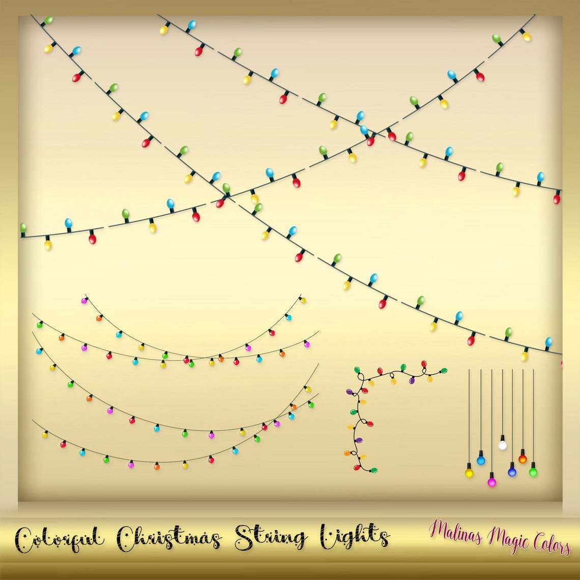 Colorful Christmas String Lights - Christmas Fairy Lights - Christmas ...