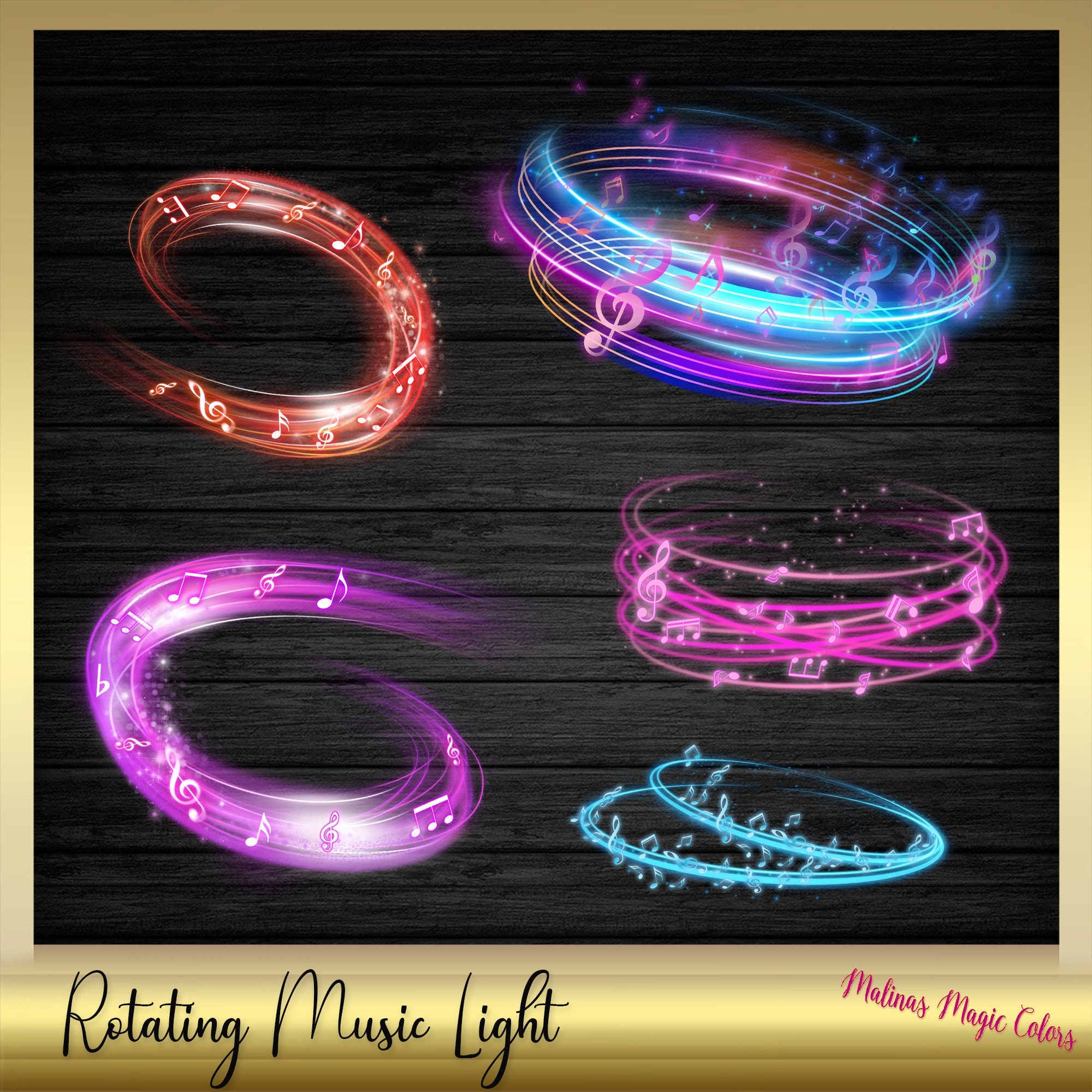 Dynamic Music and Light Effect - Rotating Music Light - Rotating Music ...