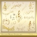 20 Golden Music Overlays Music Note Clip Art Golden Musical Notes ...