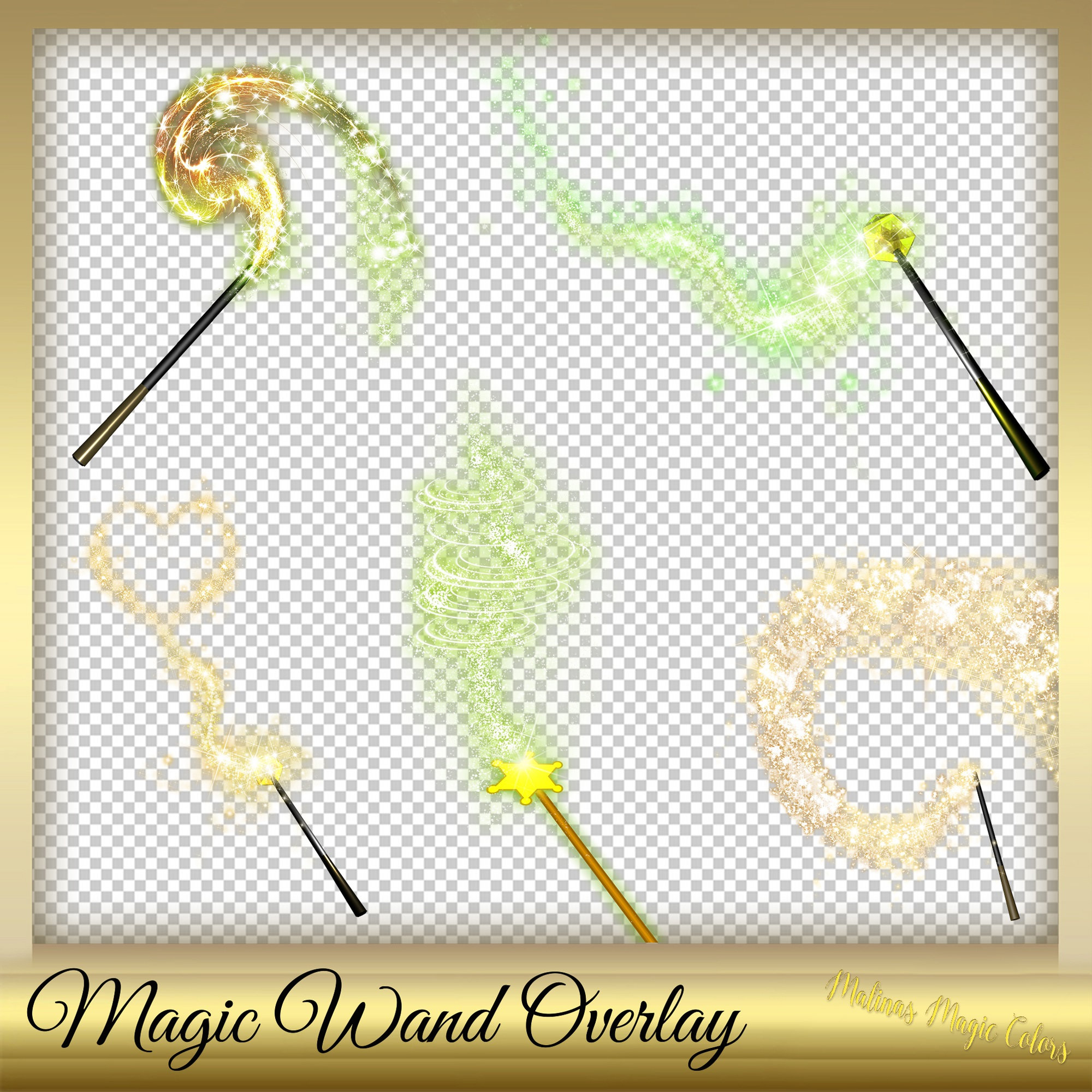 Magic Wand Overlay Magical Overlays Magic Shine Overlays Magical Glow ...