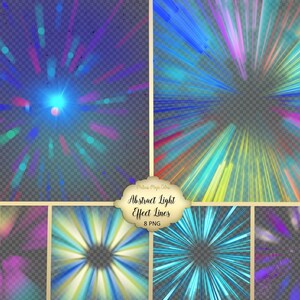 Abstract Light Effect Lines - Light Line Overlay - Linear Light Effect ...