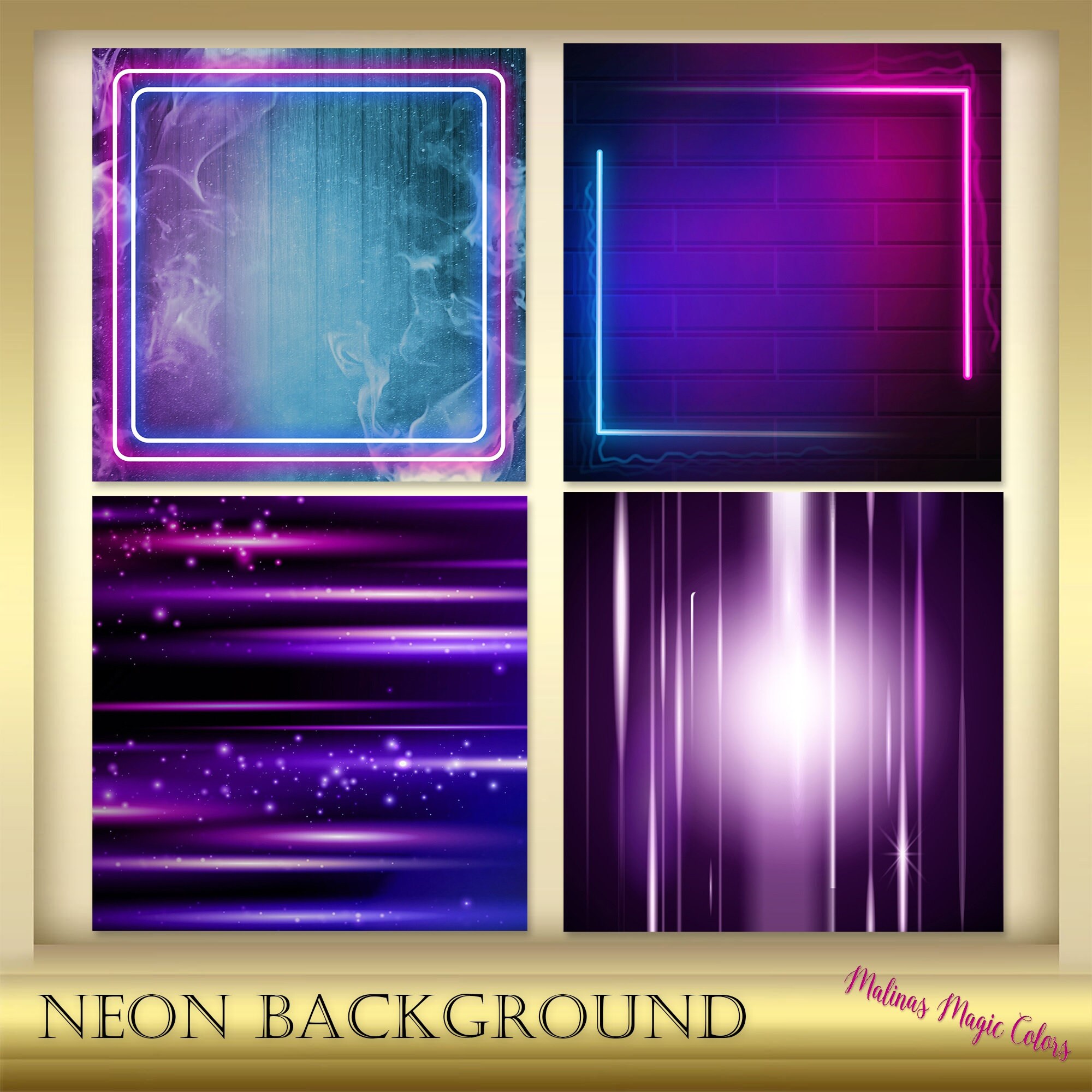 25 Neon Effect Backgrounds - Glowing Background - Neon Backdrop ...