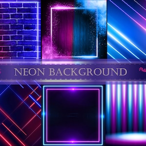 25 Neon Effect Backgrounds - Glowing Background - Neon Backdrop ...