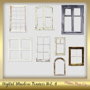 20 Digital Window Frames Vol. 4 - Window Photo Frame - Photoshop ...