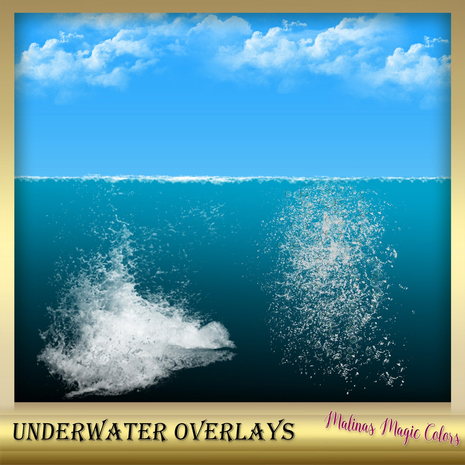 Realistic Underwater Overlays - Realistic Underwater Bubbles - Water ...