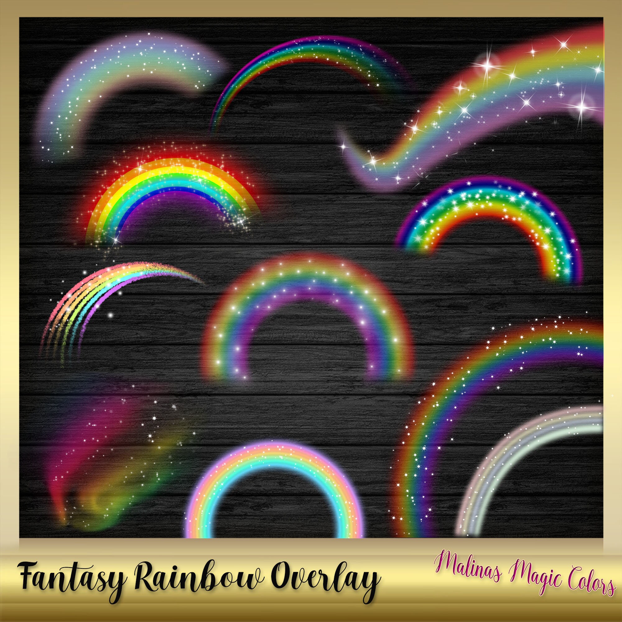 Fantasy Rainbow Overlay - Rainbow Photo Overlay - Rainbow Effect ...