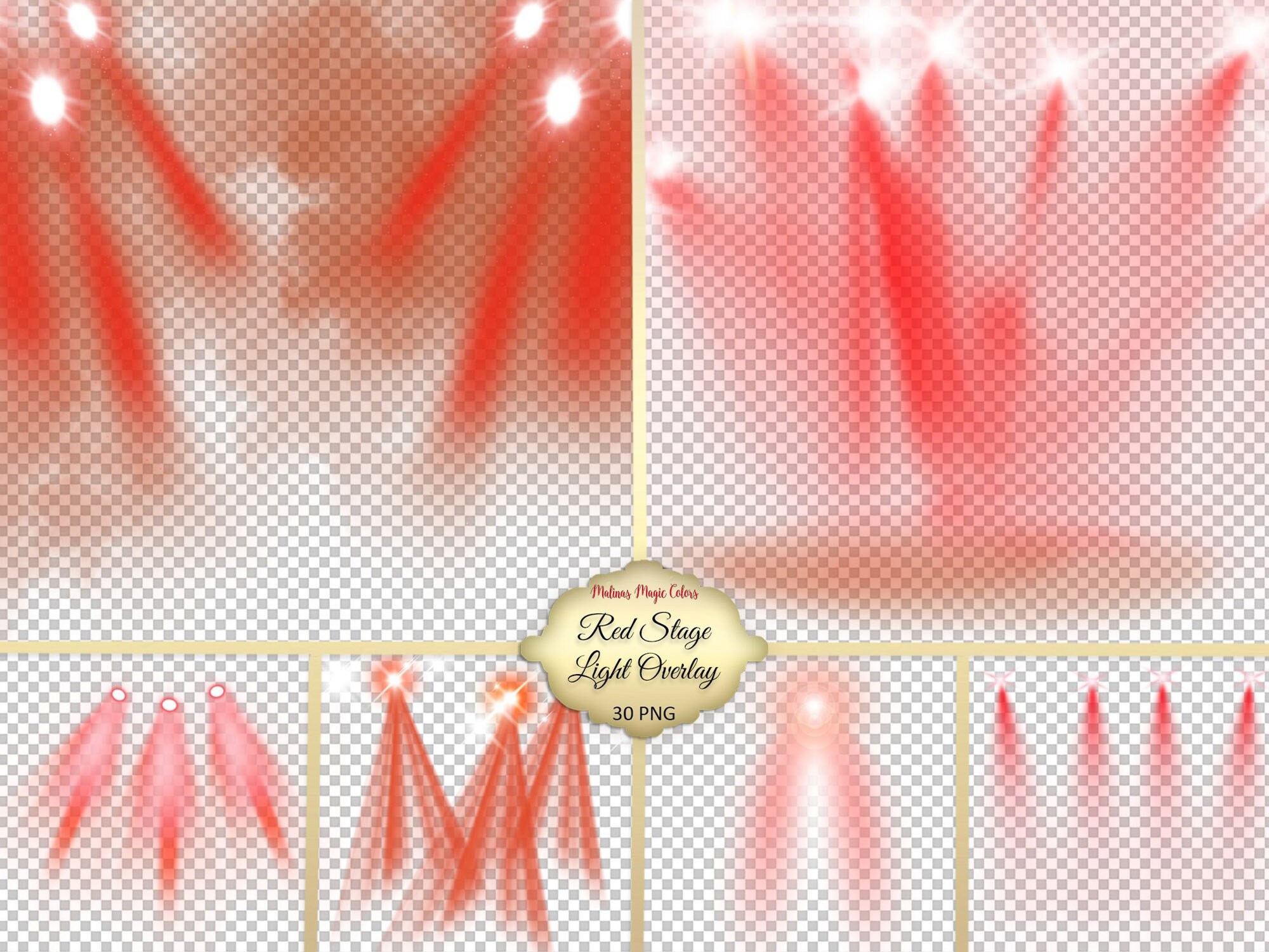 30 Red Stage Lighting Overlays - Red Stage Light Effect - Spotlight ...