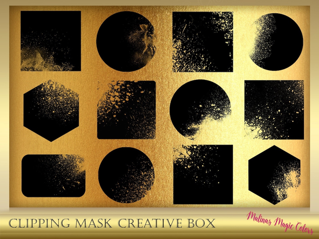 Photoshop Clipping Mask - Grunge Png Masks - Creative Shapped Clipping ...