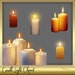 Candle Light Clipart Burning Candle Clip Art Illuminated Candle Candle ...