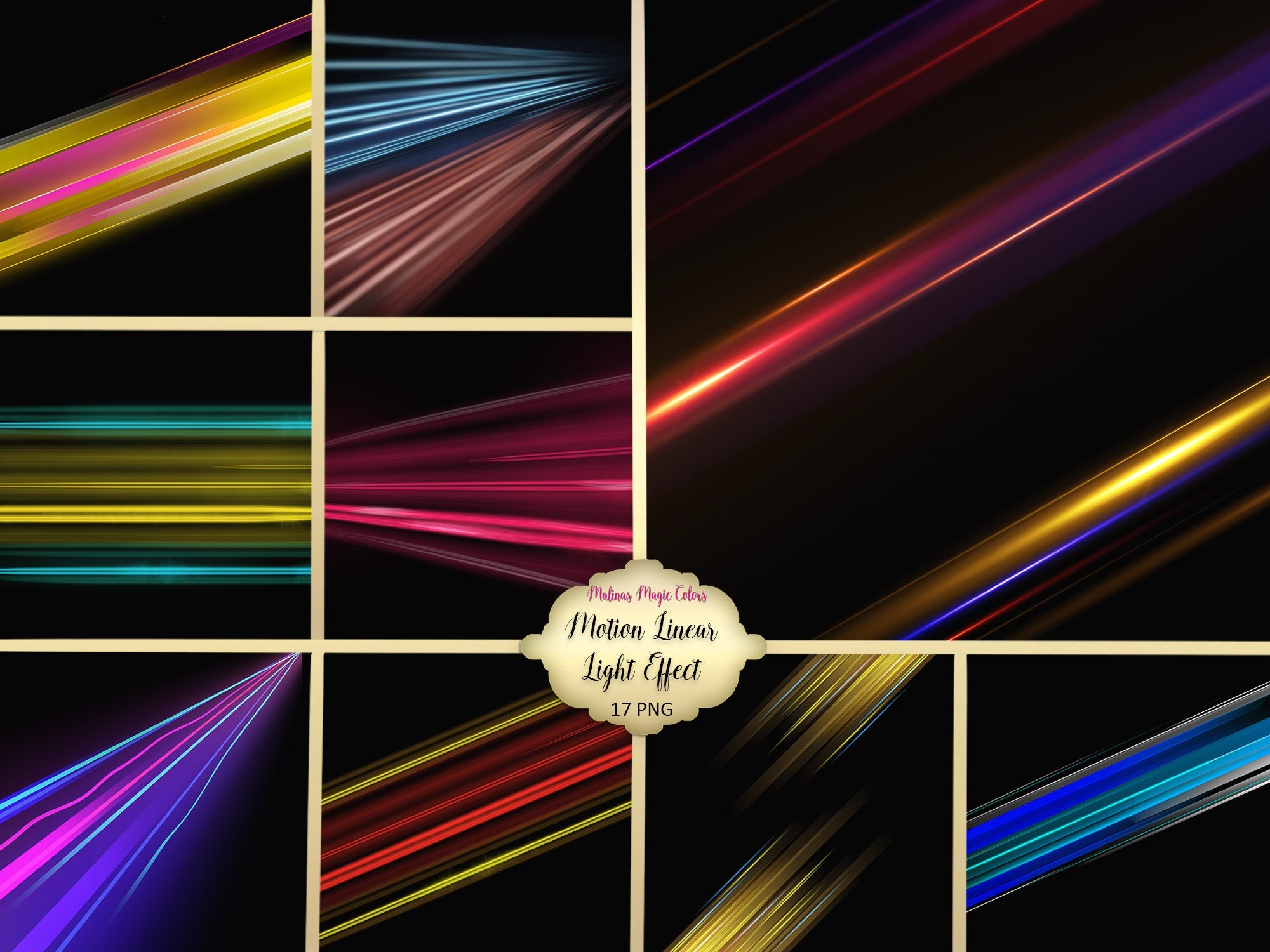 Motion Blur Linear Light Effect - Parallel Straight Light Lines - Light ...