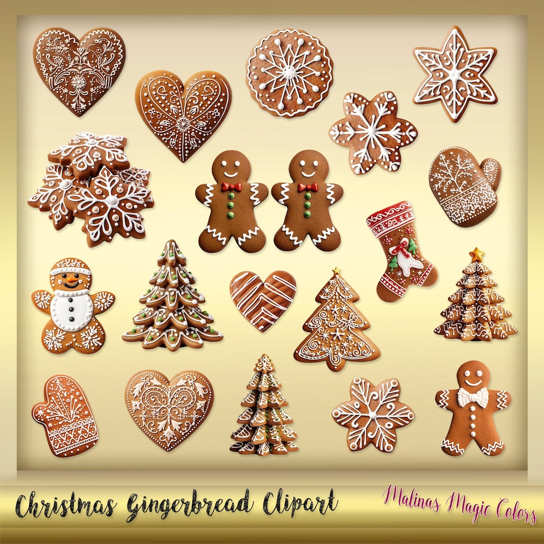 Christmas Gingerbread Clip Art Christmas Cookies Clip Art Christmas ...