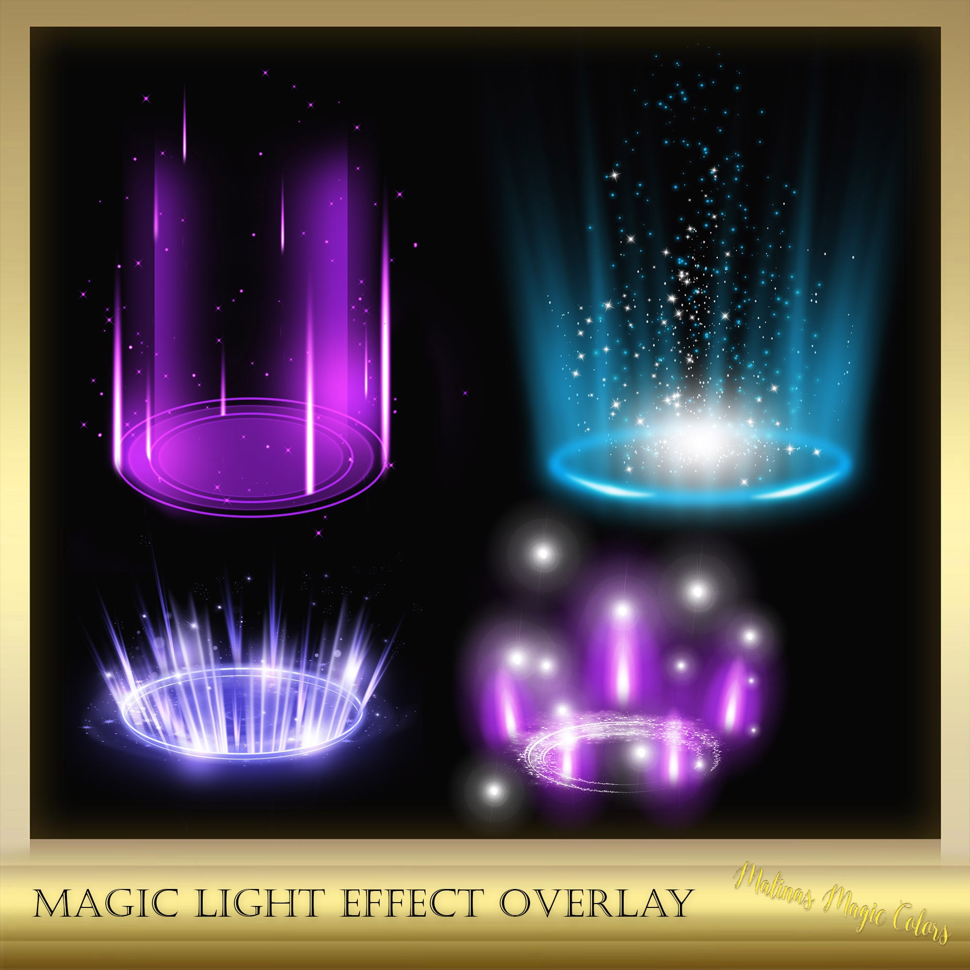 17 Magic Light Effect Overlays Glittering Stage Lighting Overlays ...