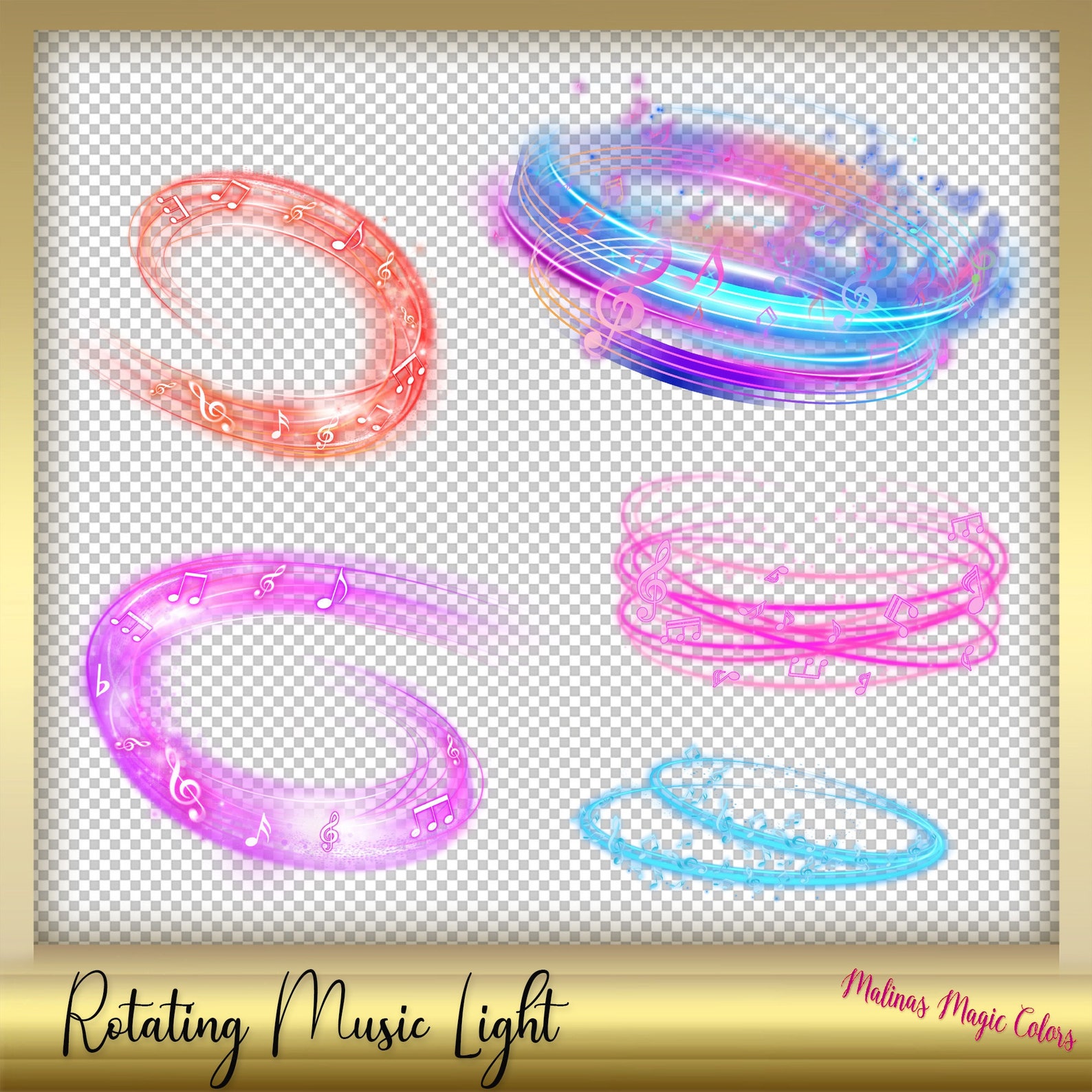 Dynamic Music and Light Effect - Rotating Music Light - Rotating Music ...