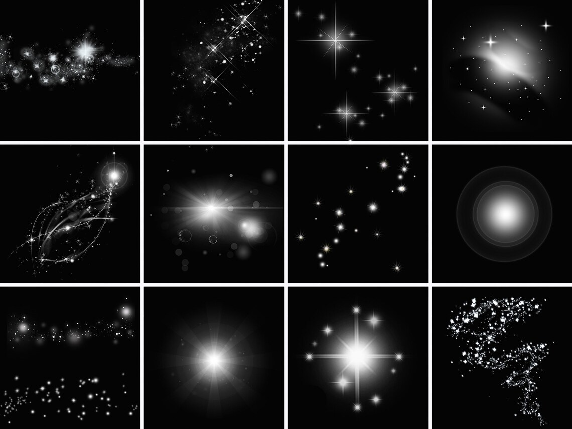 Christmas Sparkling Effect - Christmas Star Overlay - Christmas ...