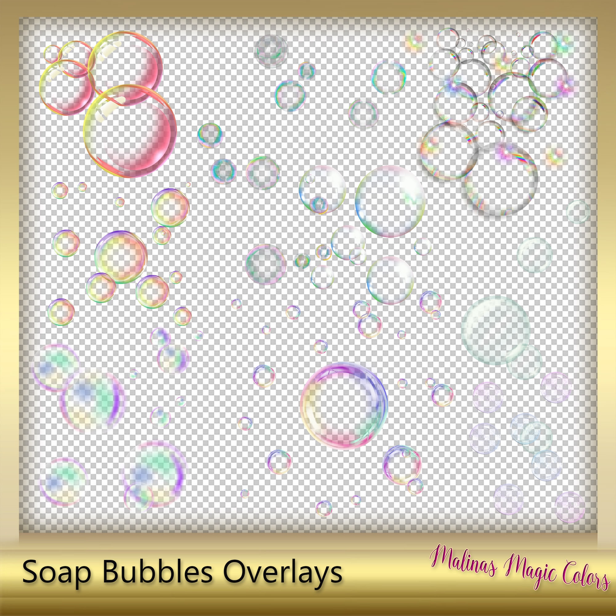 25 Soap Bubbles Overlays Bubble Overlay Blowing Bubbles Colorful Soap ...