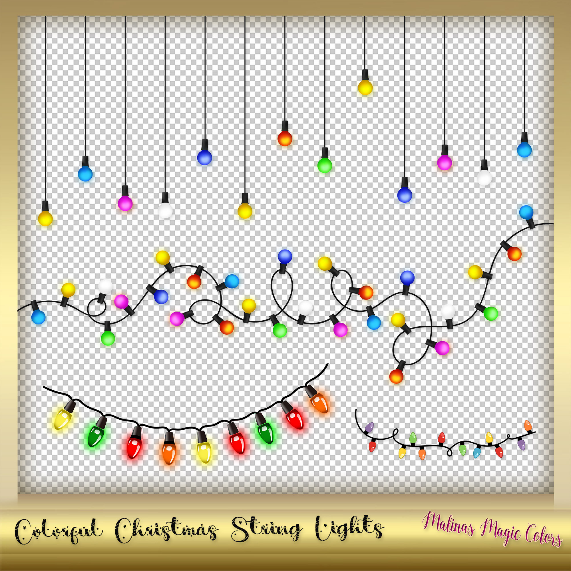 Colorful Christmas String Lights - Christmas Fairy Lights - Christmas ...