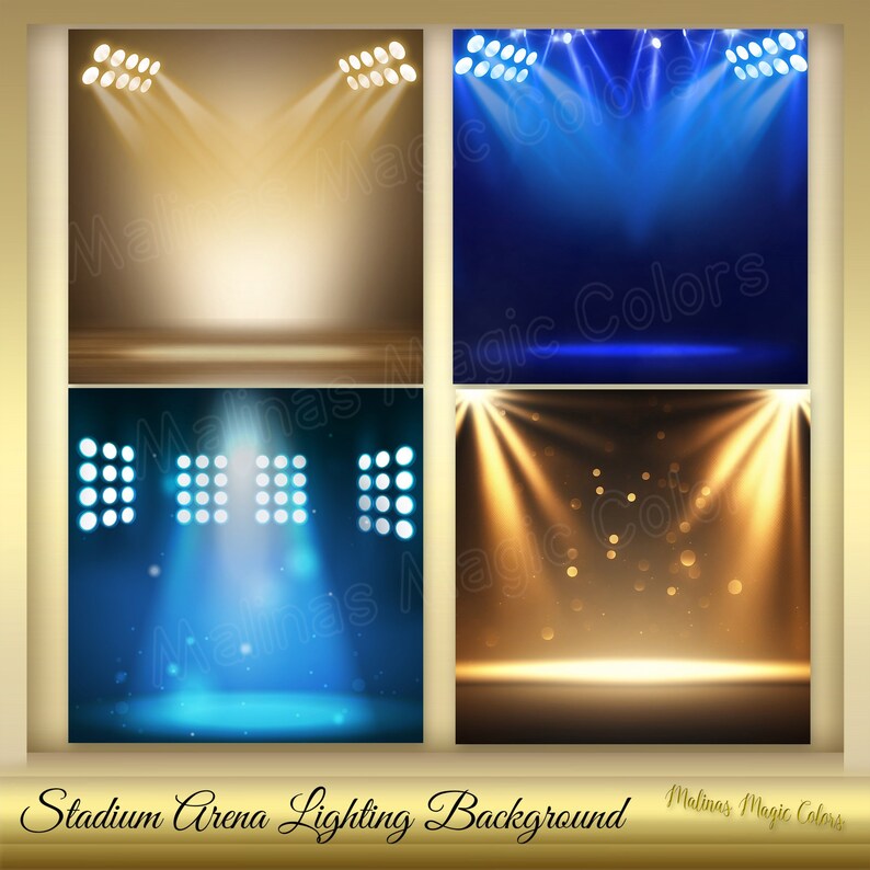 Stadium Arena Lighting Background - Photography Background - Instant ...