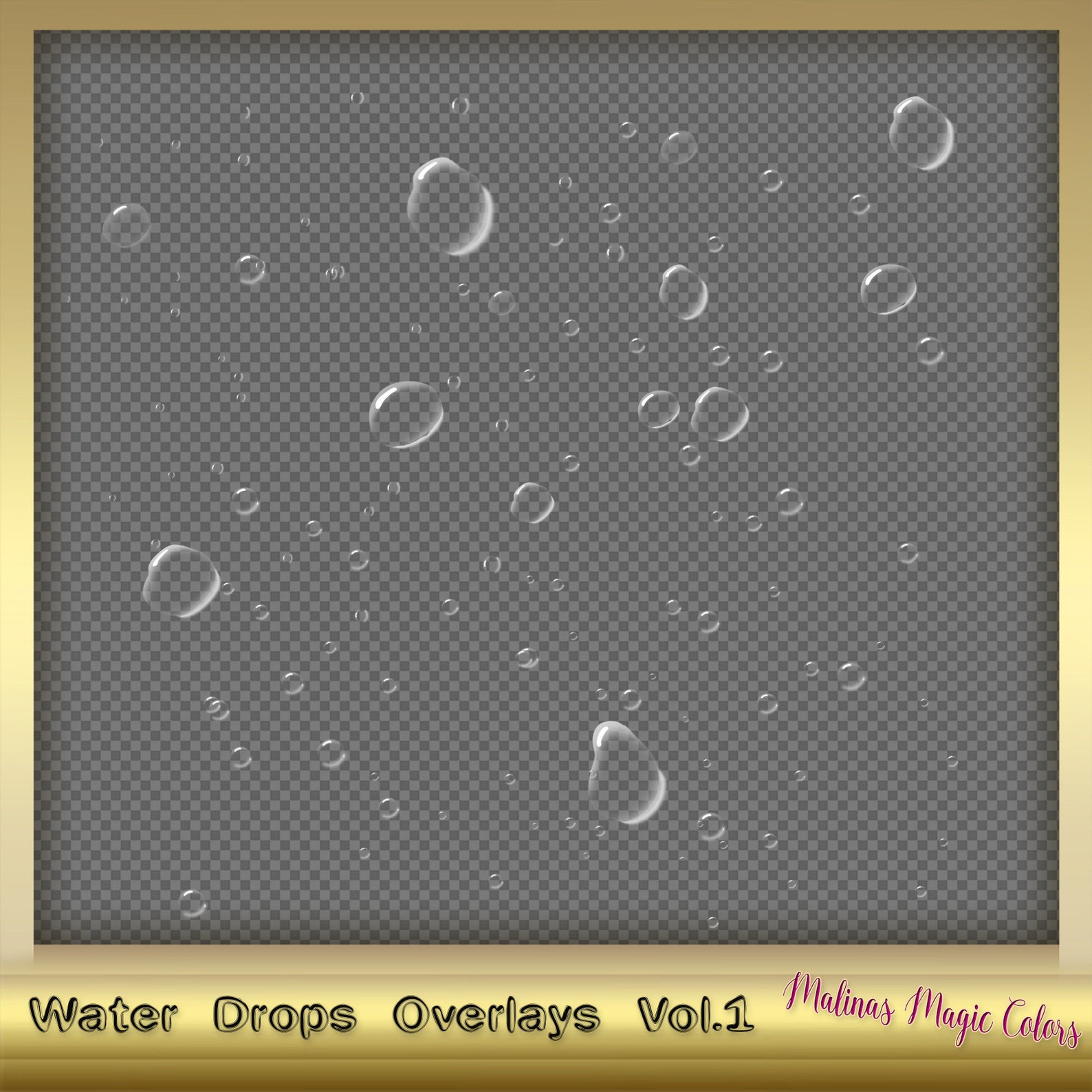 40 Water Drops Overlays Vol. 1 - Raindrops Overlays - Foto Overlays ...