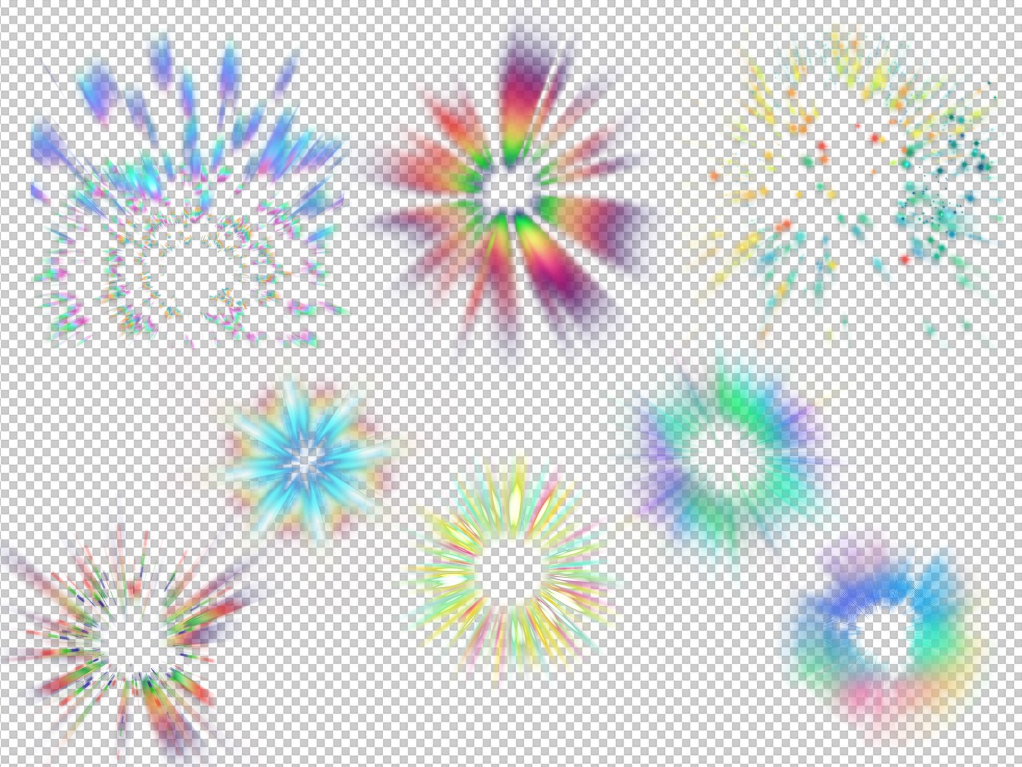 Holographic Rainbow Light Effect Rainbow Spot Overlay - Etsy