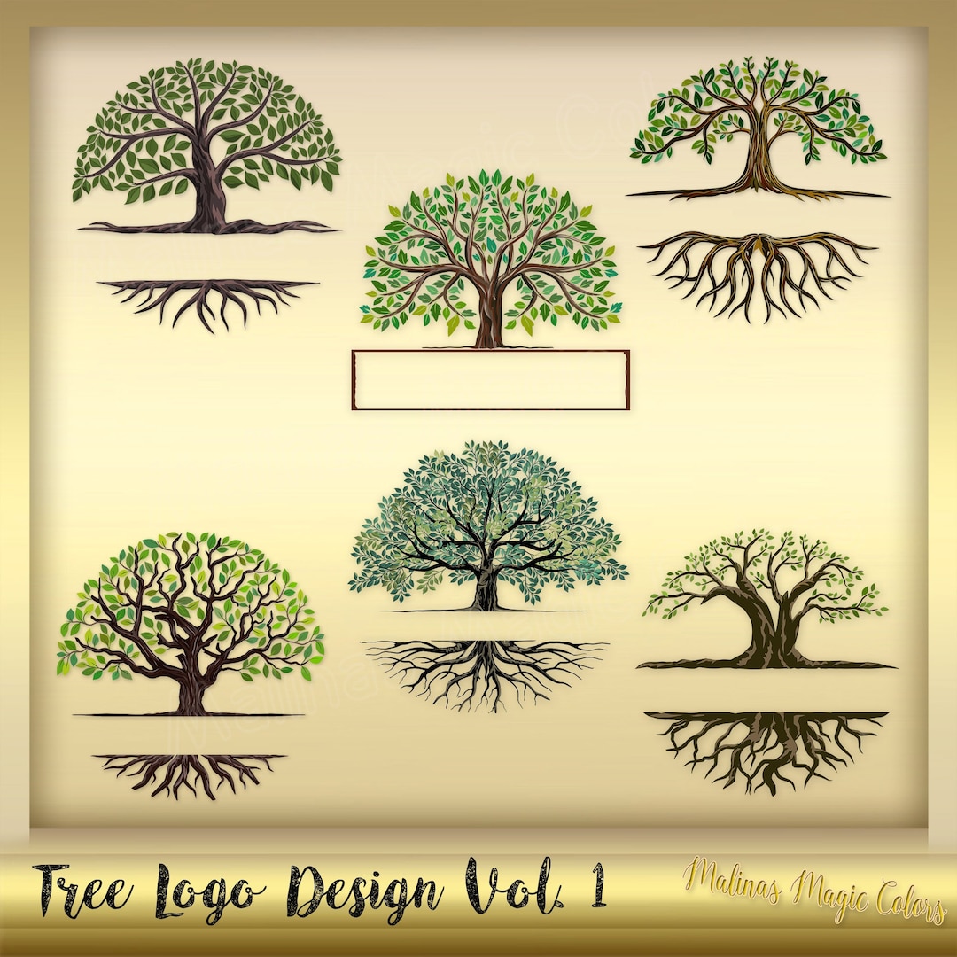 Tree Logo Design - Green Tree Logo - Tree Clip Art - Tree With Green ...