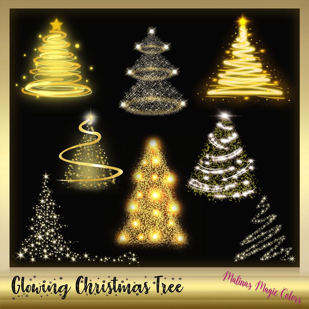 Glowing Christmas Tree Overlay - Christmas Tree Overlays - Christmas ...