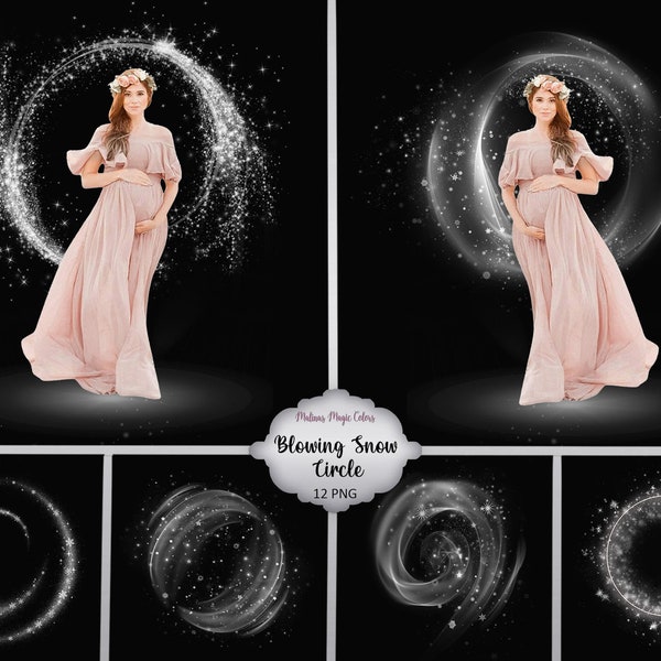 Snowflake Circle Overlay - Etsy