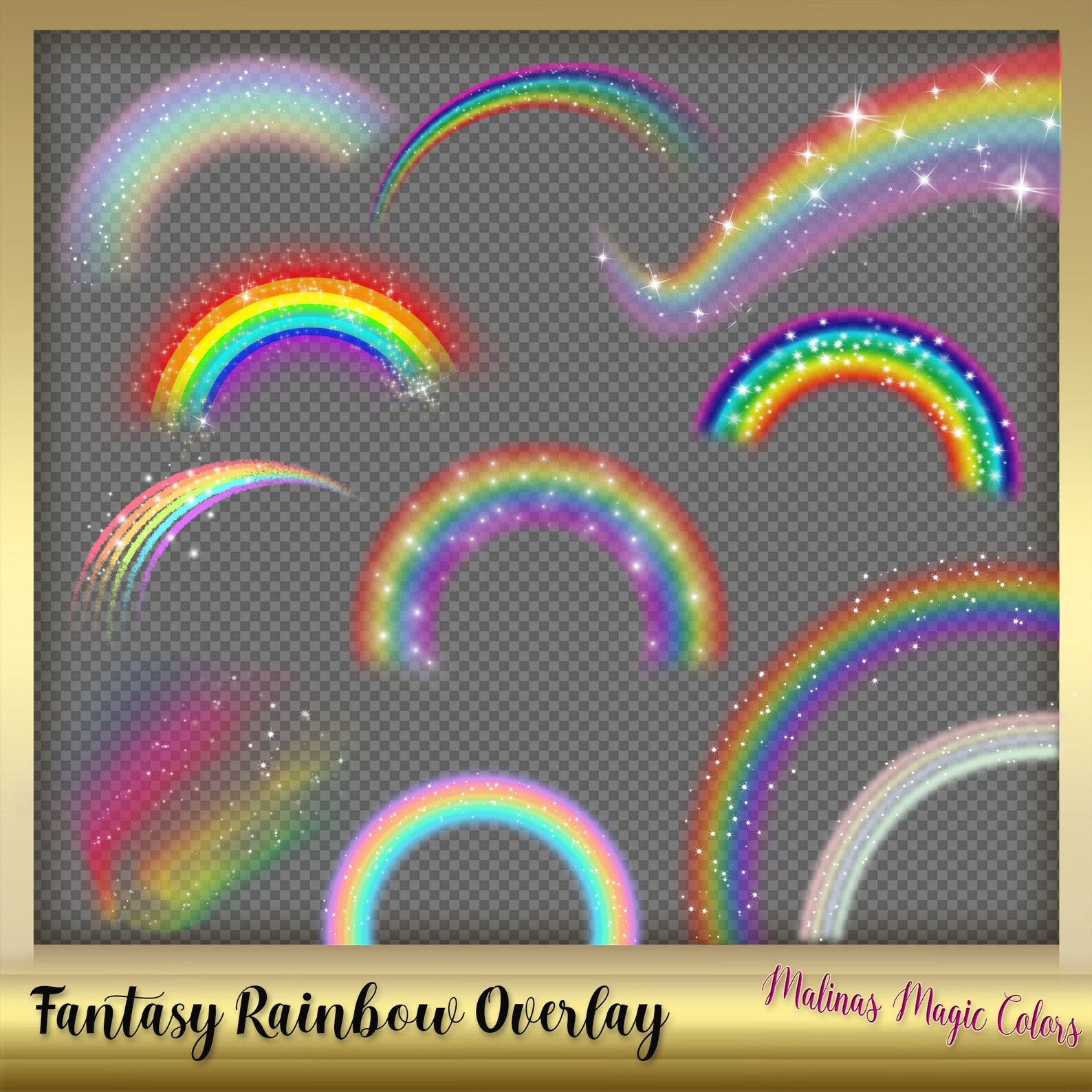 Fantasy Rainbow Overlay - Rainbow Photo Overlay - Rainbow Effect ...