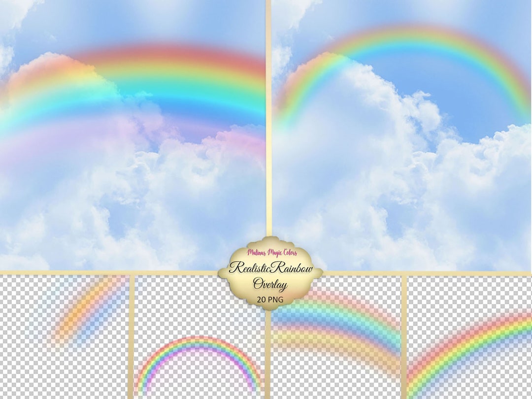 Realistic Rainbow Overlay Rainbow Photo Overlay Photography