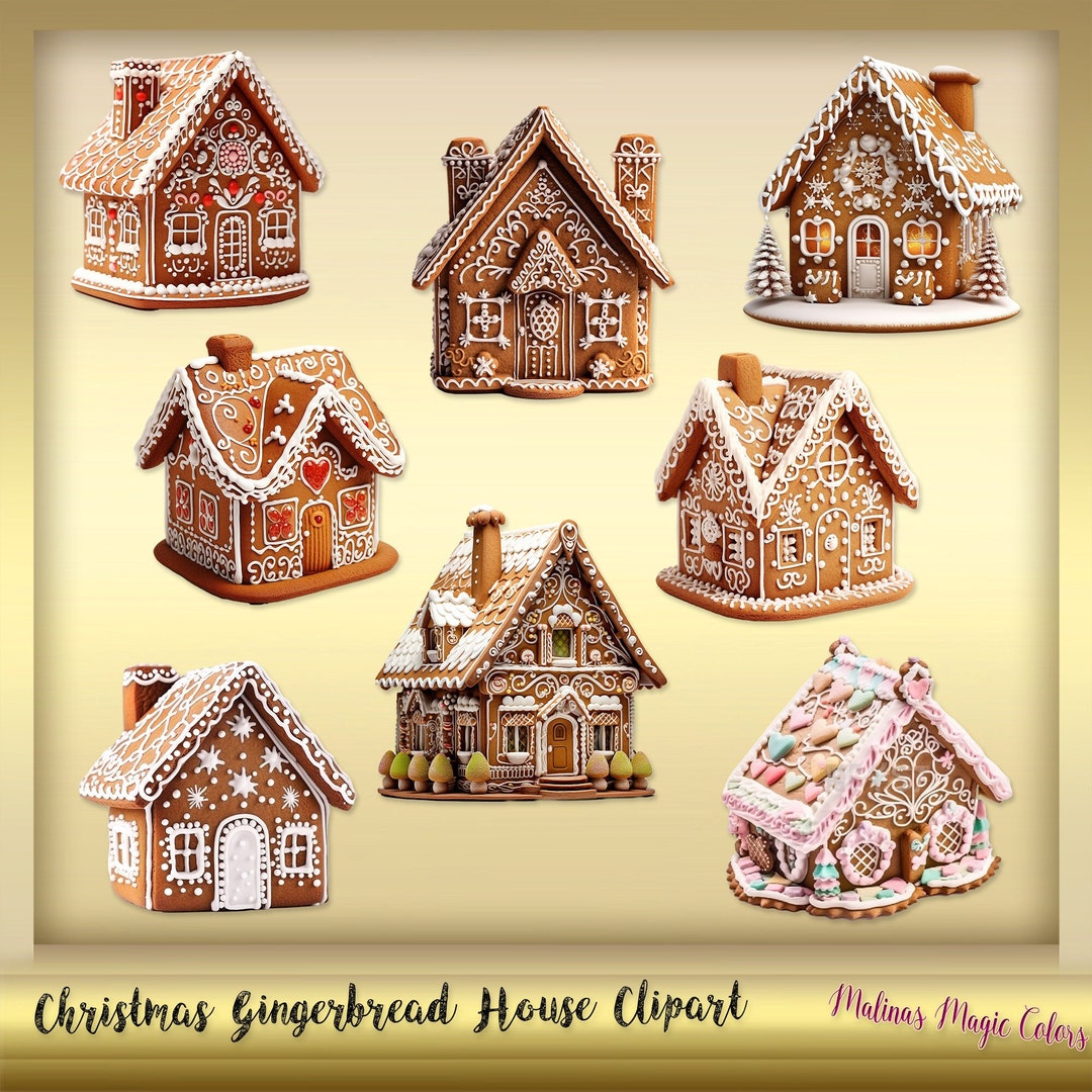 Christmas Gingerbread House Clip Art Christmas Cookies Clip Art ...