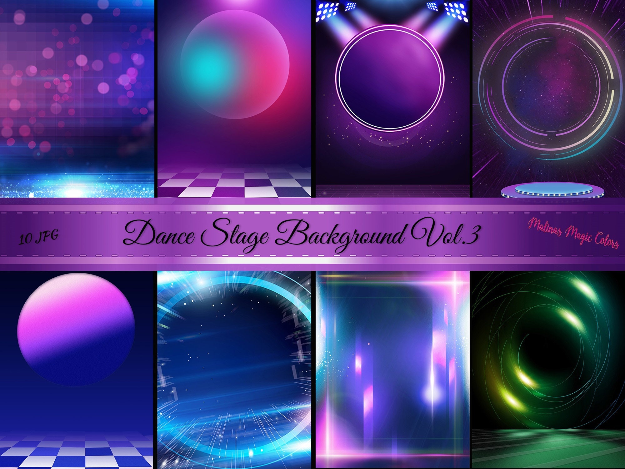 Dance Stage Background Vol.3 - Dance Floor Background - Dynamic ...