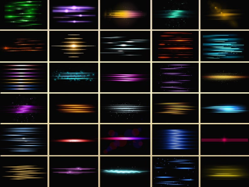 Parallel Straight Light Lines - Light Line Overlay - Linear Light ...