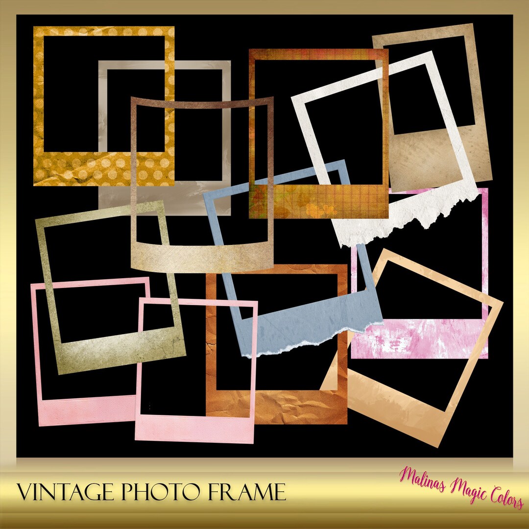 12 Vintage Photo Frames Vintage Frame Photoshop Digital Picture Frame ...