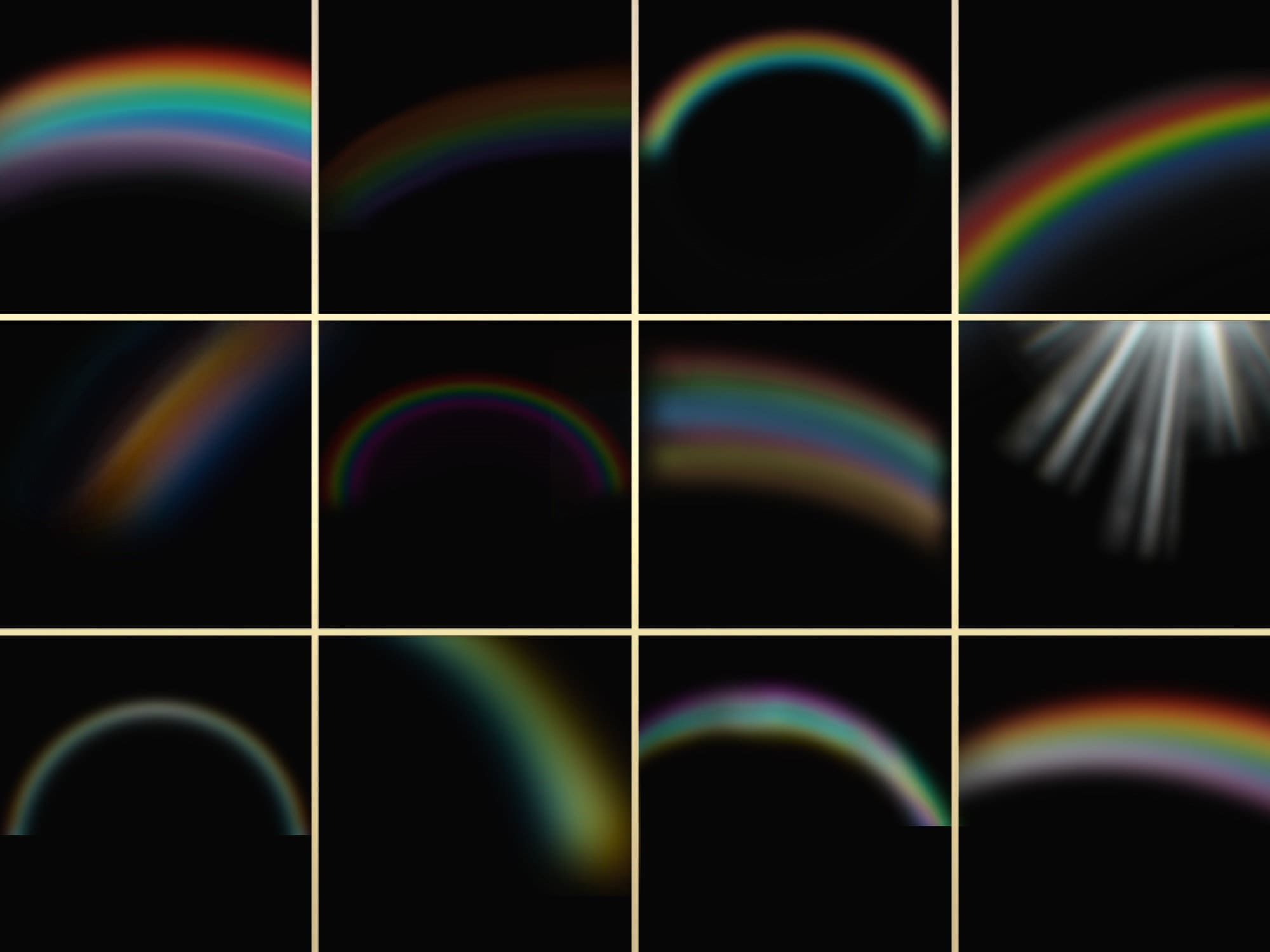 Realistic Rainbow Overlay Rainbow Photo Overlay Photography Overlays ...