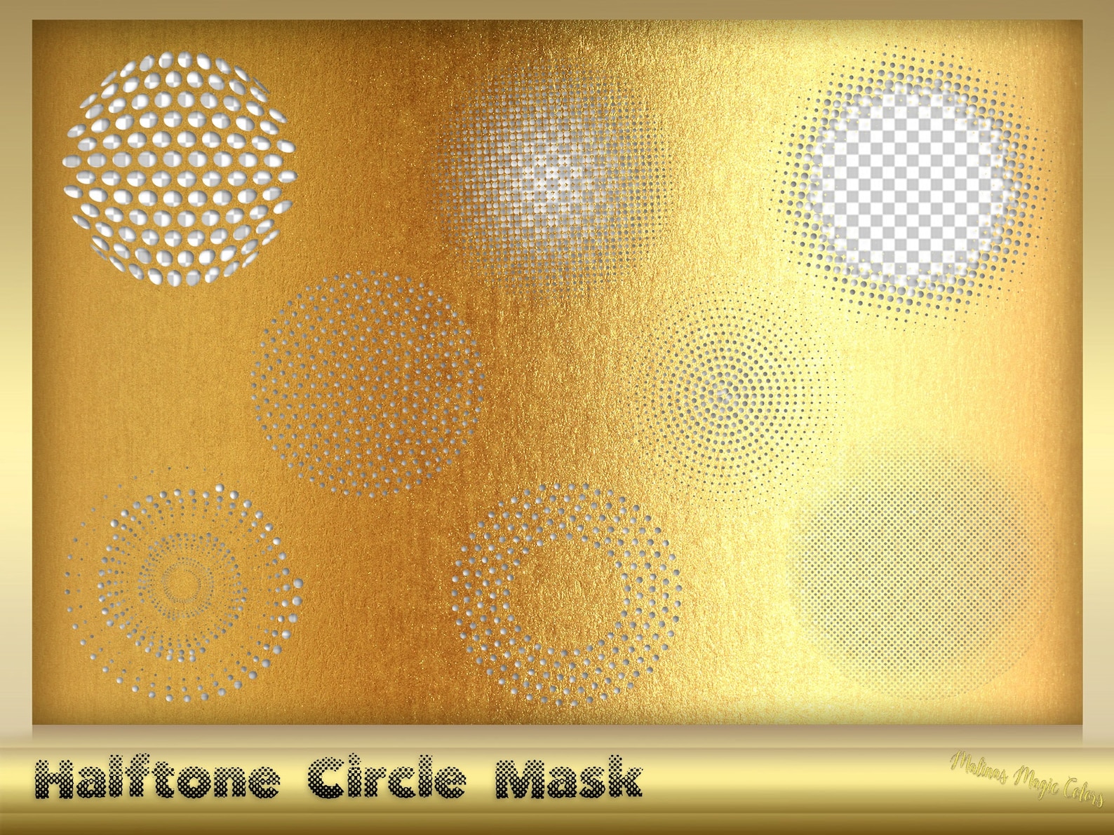 Halftone Circle Mask for Photoshop Halftone Dots Circle Circles Masks ...
