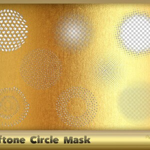 Halftone Circle Mask for Photoshop Halftone Dots Circle Circles Masks ...