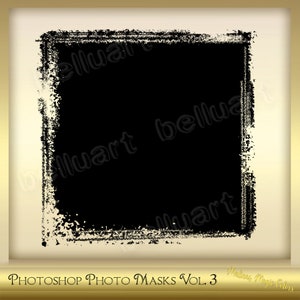 12 Photoshop Masks Vol. 3 - Photoshop Clipping Masks - Grunge Png Masks ...