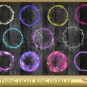 Lightning Light Ring Overlay - Light Ring - Light Circle - Lightning ...