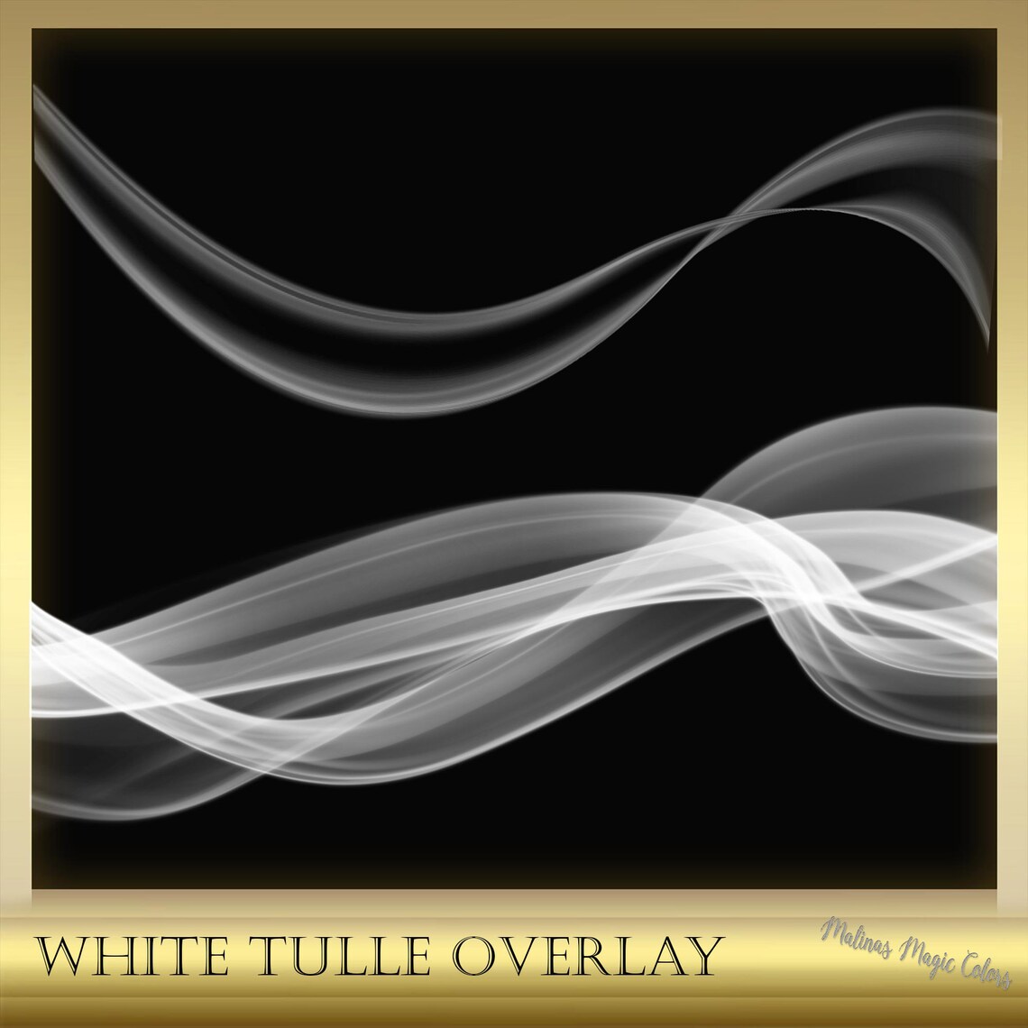 20 Tulle Overlays Flying Tulle White Veil Overlays Digital Instant ...